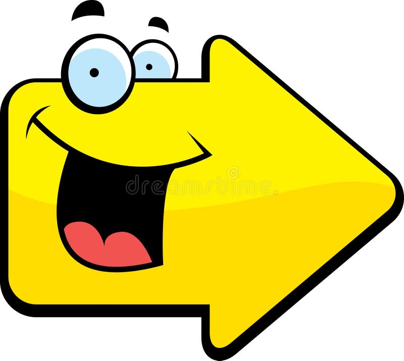 Sourire de flèche illustration de vecteur. Illustration du dessin ...