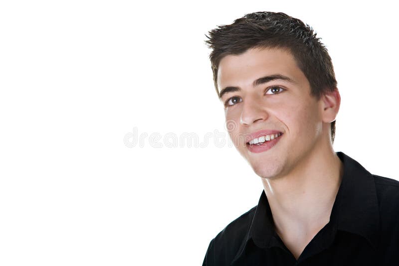 Sourire de jeune homme photo stock. Image du positif, attitude - 6014864