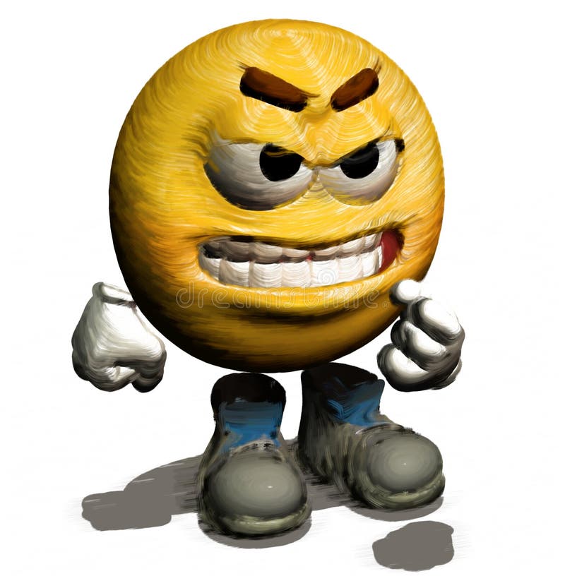 Sourire furieux 4/20 illustration stock. Illustration du symbole - 1557017