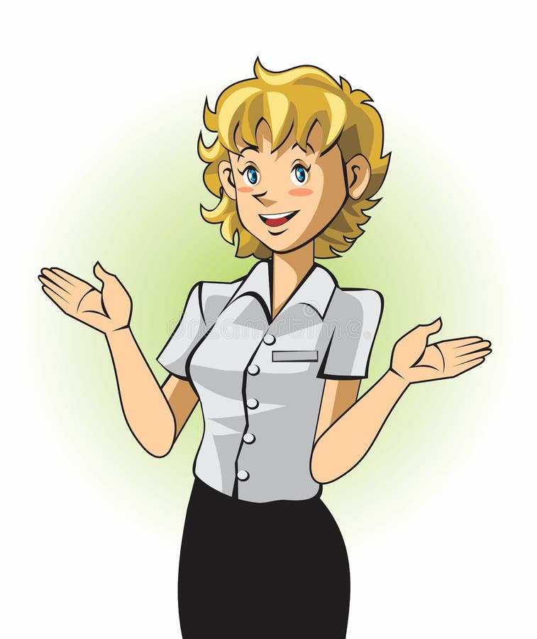 Vendeuse illustration stock. Illustration of affaires - 19672856