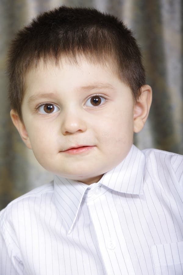 Sourire ironique photo stock. Image du caucasien, chemise - 4195348