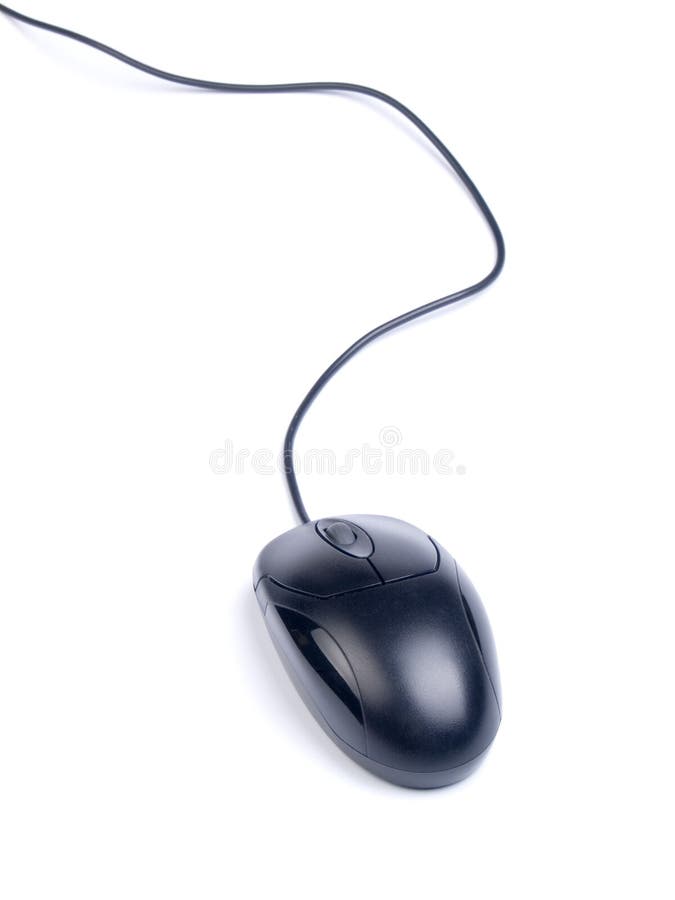 Souris Optique Noire D'ordinateur Photo stock - Image du accessoire ...