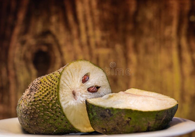 Sliced cut Soursop stock photo. Image of color, citrus - 174107504