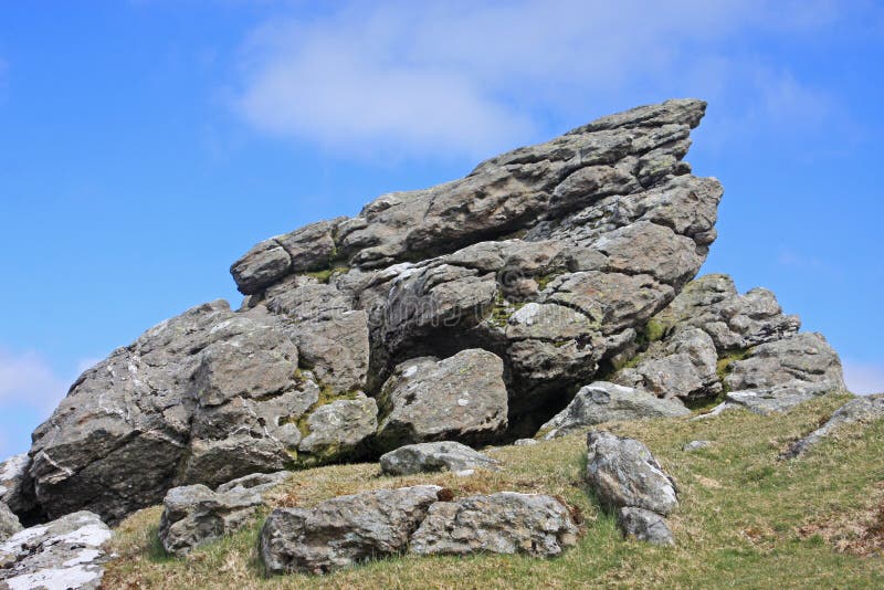Sourton Tor stock photo. Image of sourton, dartmoor, ridge - 75427196