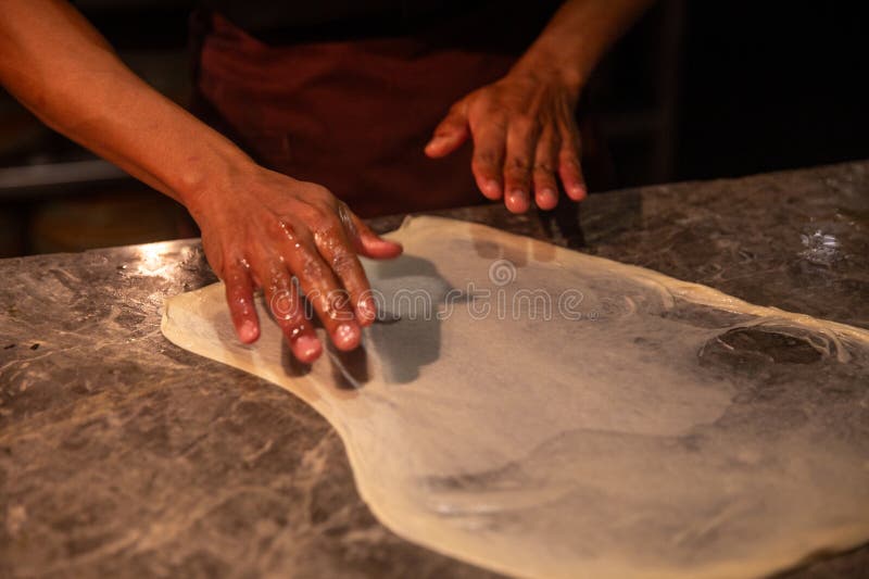 Making Roti Canai or Paratha Stock Image - Image of curry, cooking ...