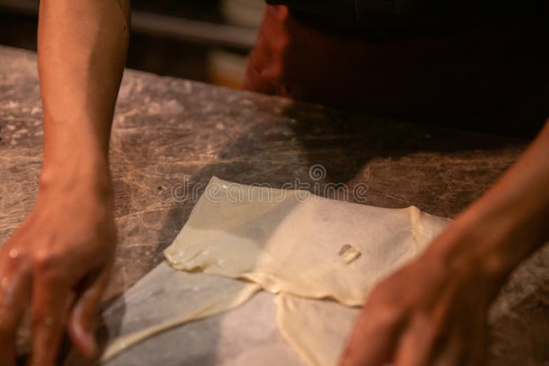Making Roti Canai or Paratha Stock Image - Image of cook, food: 375469875
