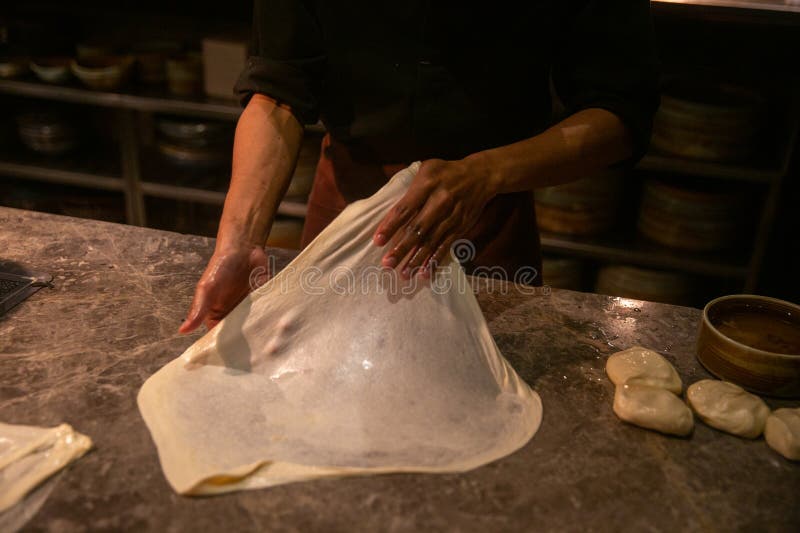 Making Roti Canai or Paratha Stock Photo - Image of asia, food: 375469922