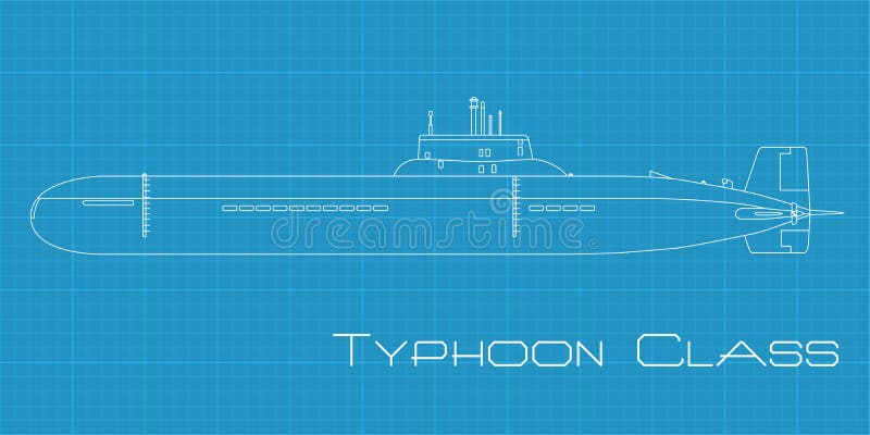 Sous-marin De Classe D'ouragan Illustration de Vecteur - Illustration ...