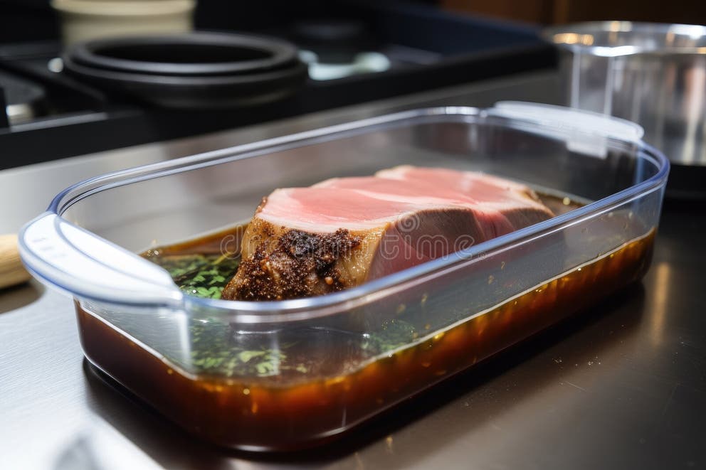 Sous-vide Dish, Seared on the Exterior and Succulent Inside Stock ...