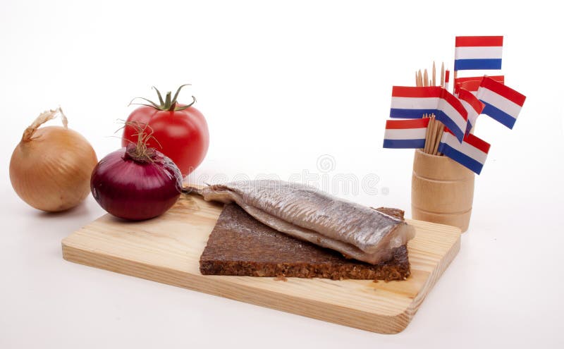 SOUSED HERRING stock photo. Image of matje, board, netherlands - 21254192