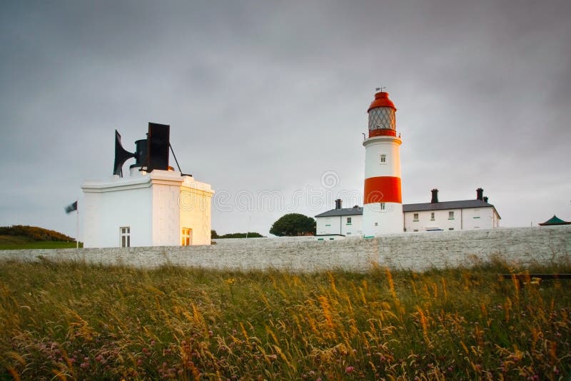 Souter lighthouse, UK. stock photo. Image of long, beach - 47998842