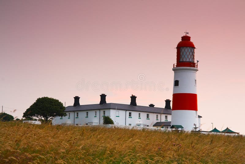 Souter lighthouse, UK. stock photo. Image of long, beach - 47998842