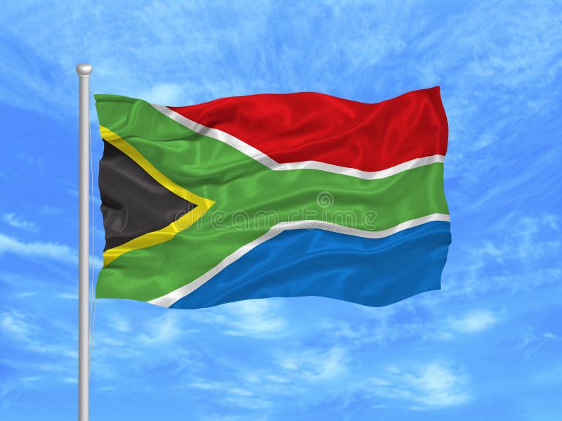 Waving South African Flag Stock Illustrations 5 400 Waving South
