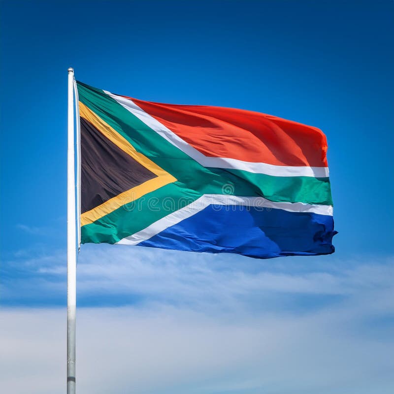 South Africa Flag of South Africa, AI Generated Stock Illustration ...