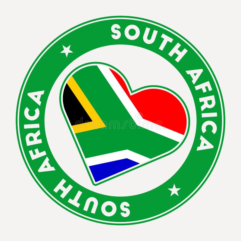 South African Flag Heart Stock Illustrations 886 South African Flag