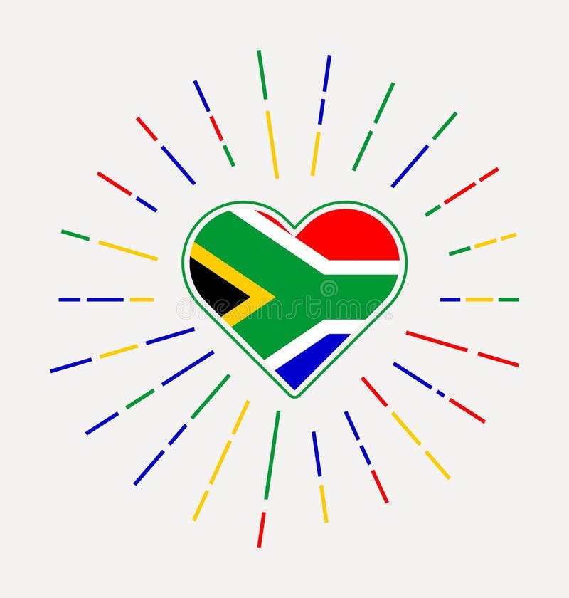 South African Flag Heart Stock Illustrations 1 039 South African Flag