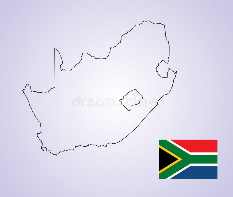 South Africa Vector Map Silhouette Filled with Flag. Stock Illustration ... South Africa Vector Map Silhouette Filled with Flag. Stock Illustration ...