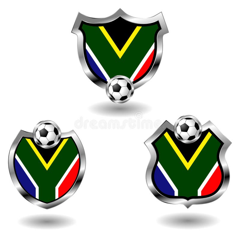 South Africa soccer stock vector. Illustration of nation - 13440146
