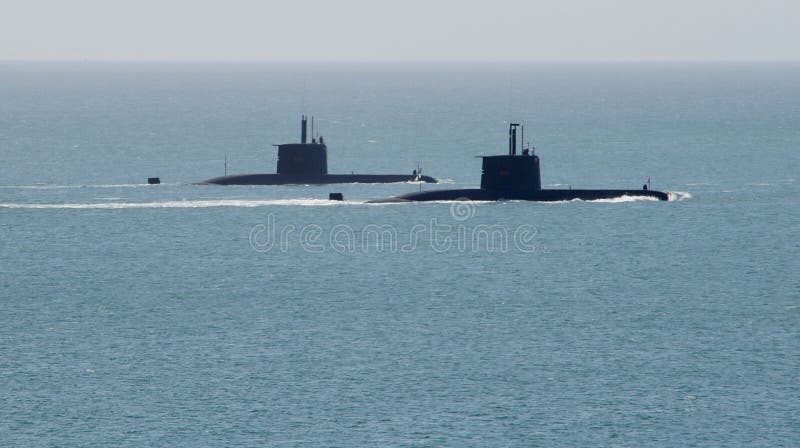South African Navy Submarines Stock Photo - Image of patrol, flags: 6321608
