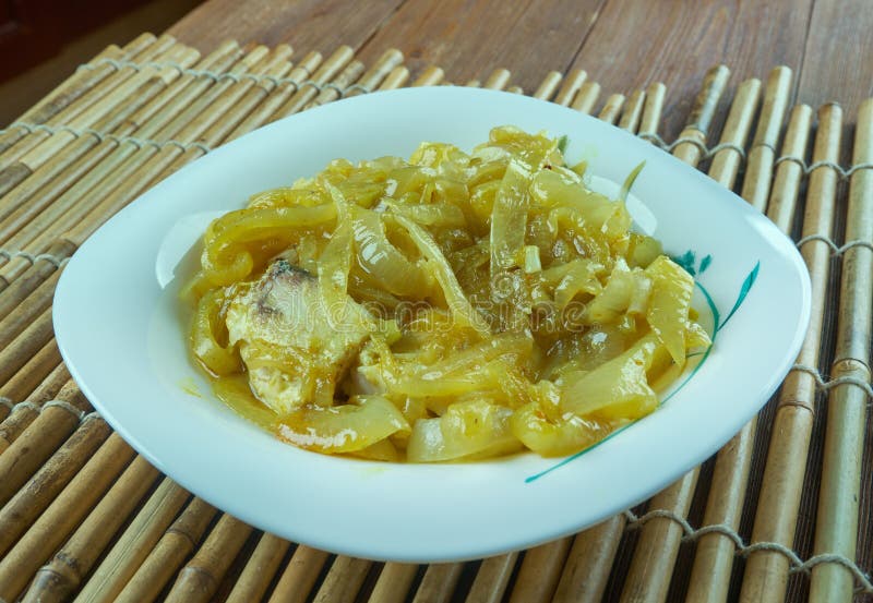 South African pickled fish stock photo. Image of lunch - 90657822