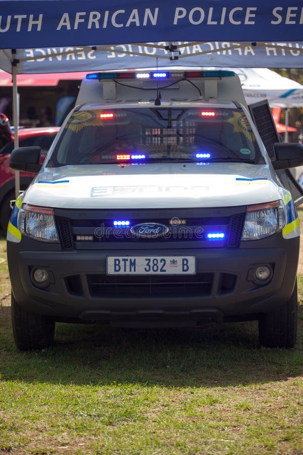 South African Police Service K-9 Vehicle on Display Editorial Stock ...