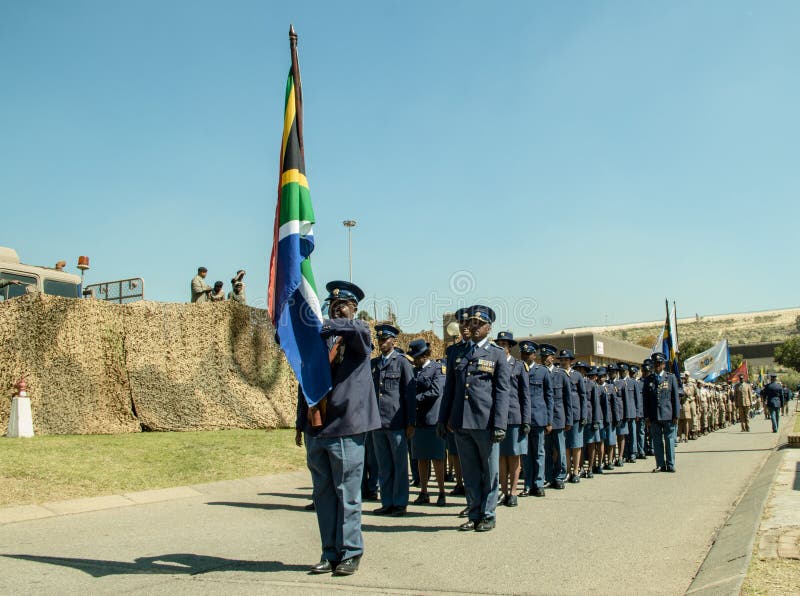 South African Police Services Marching on Parade Editorial Photography ...