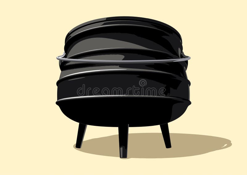 Black African Pot Stock Illustrations – 451 Black African Pot Stock ...