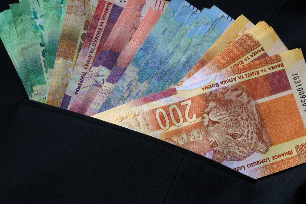 South African Rand stock photo. Image of financial, closeup - 49953414