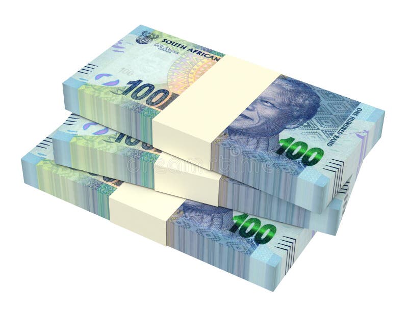Stack Of South African Rand Stock Illustration - Illustration of number ...