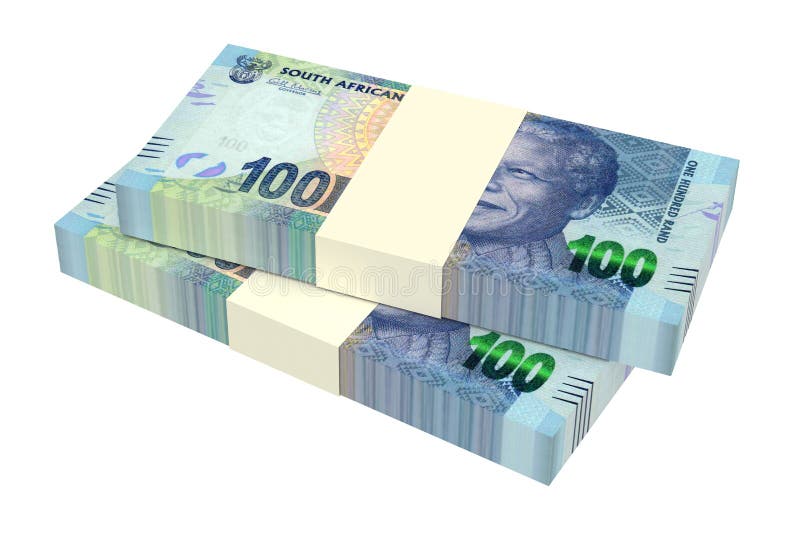 South African Rands Bills Stacks Background. Editorial Photo ...