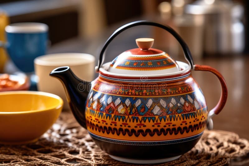 African teapot stock image. Image of unusual, pottery - 1652961