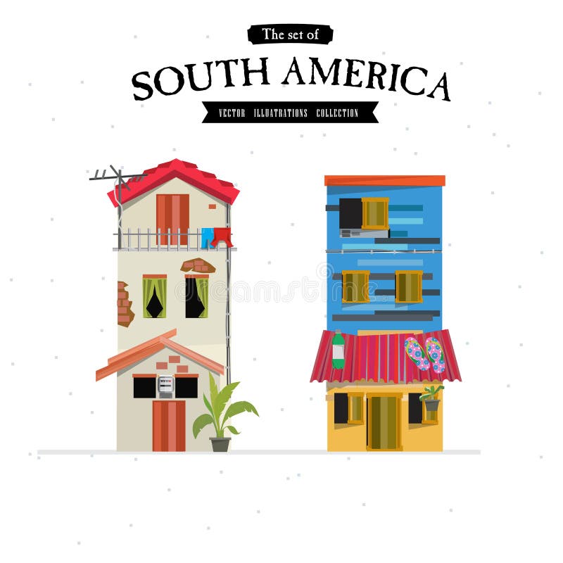 South America House Style - Stock Illustration - Illustration of ...