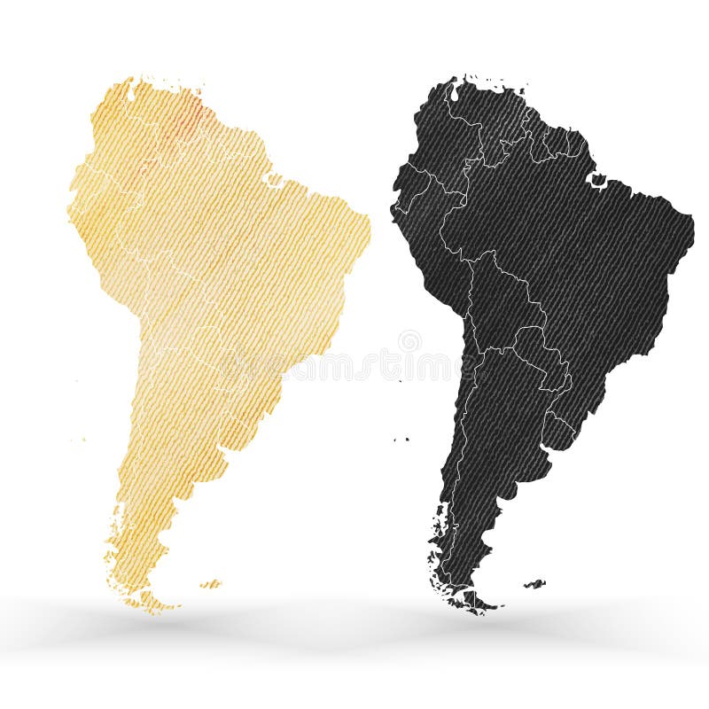 South America Map, Wooden Design Texture, Vector Stock Vector ...
