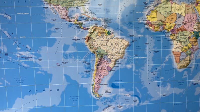 South America Political Map Stock Illustration - Illustration of ...