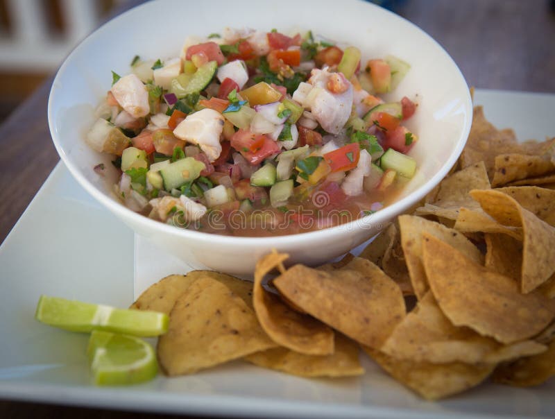 South American Dish Ceviche Stock Photo - Image of corn, cilantro ...