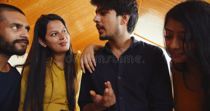 South Asian Young People from India Talking Stock Photo - Image of ...