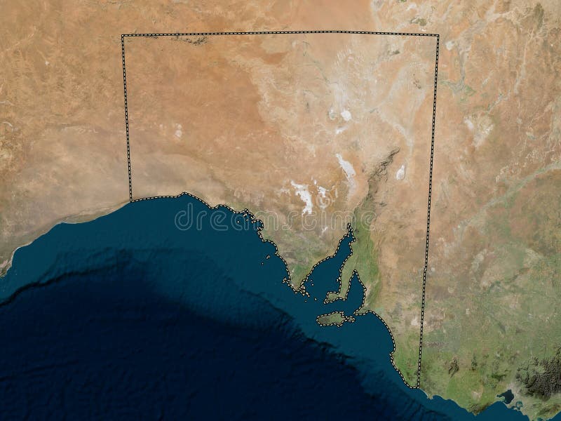 South Australia, Australia. Low-res Satellite. No Legend Stock ...