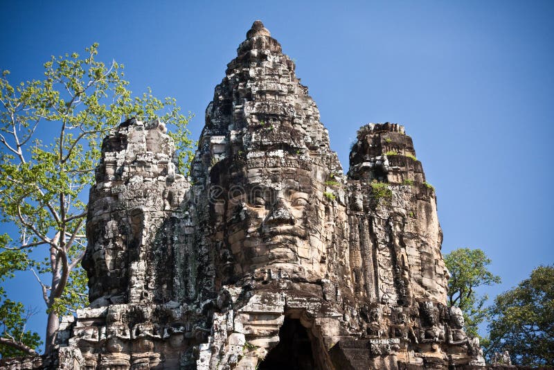 South bayon gate stock photo. Image of cambodia, reliq - 13706544