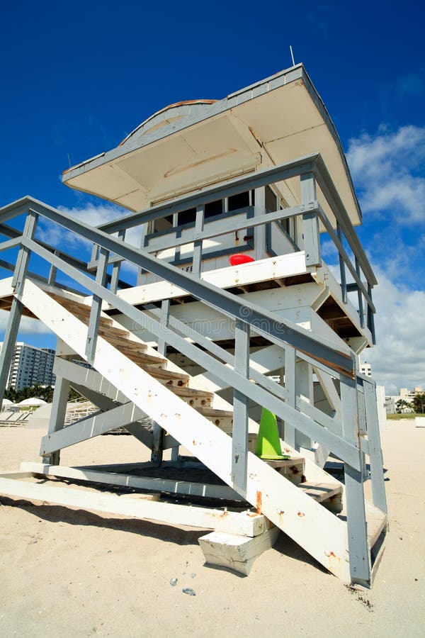 South Beach Lifeguard Hut stock photo. Image of miami - 14402088