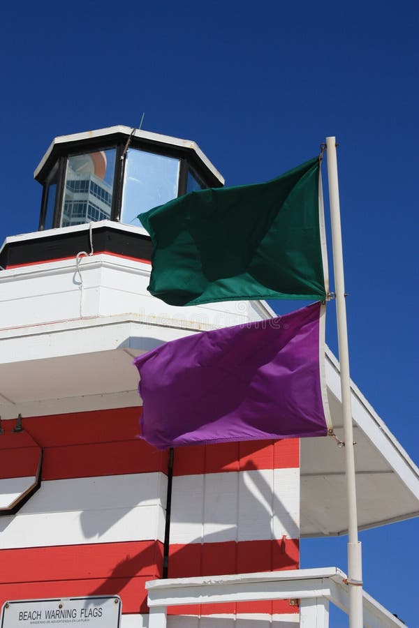 South Beach Lifeguard Stand Stock Photo - Image of florida, vivid: 18586680