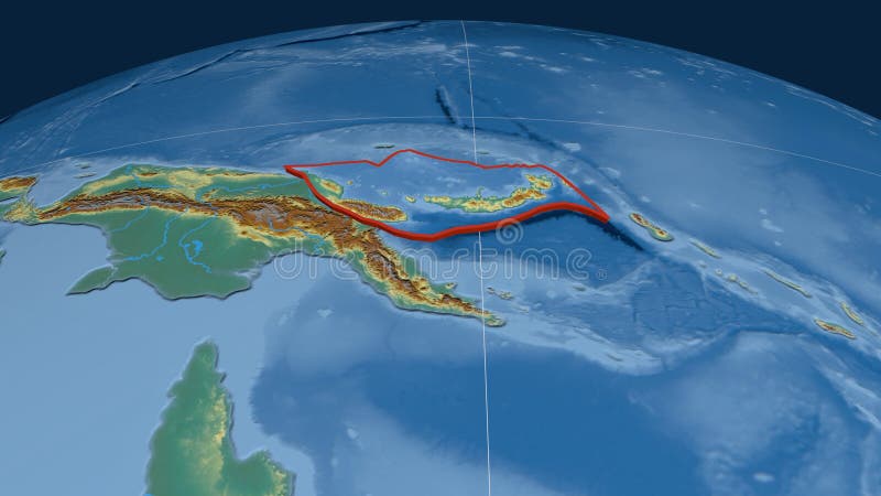 South Bismarck Plate Extruded - Relief Stock Illustration ...