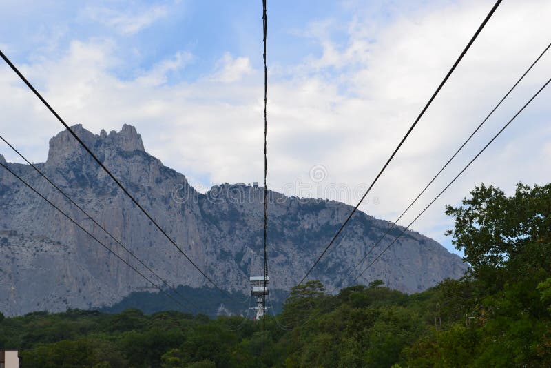 South cable-way stock photo. Image of track, recreate - 51175440