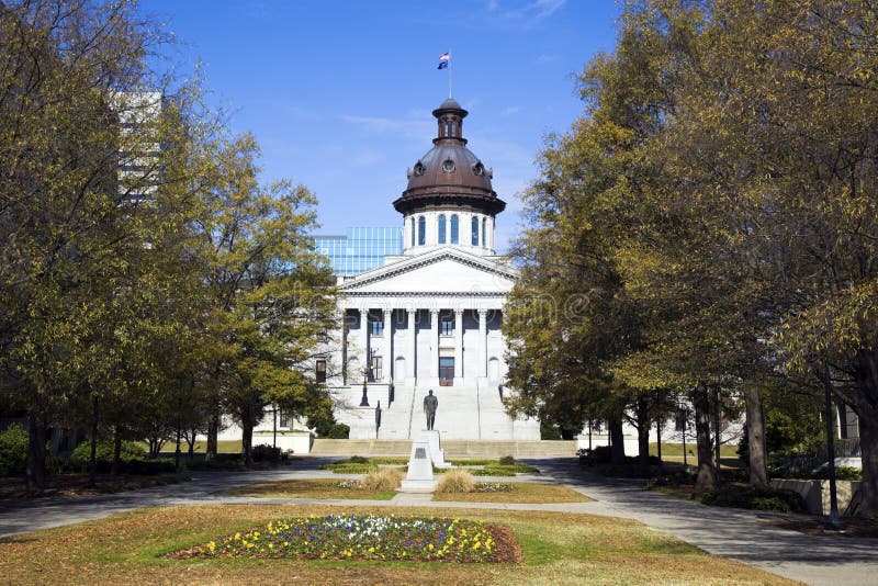 South Carolina State Capitol Stock Image - Image of park, legislature ...