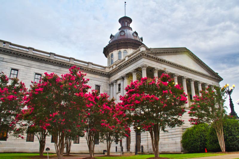 The South Carolina State Capitol Stock Photo - Image of entry, grounds ...