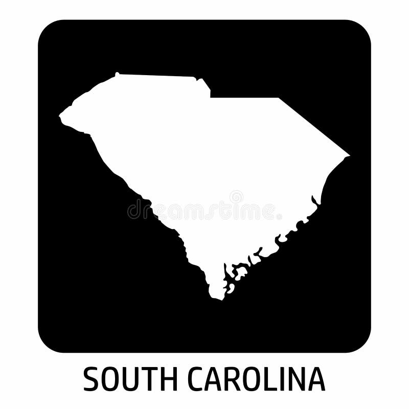 South Carolina map icon stock vector. Illustration of abstract - 190774171