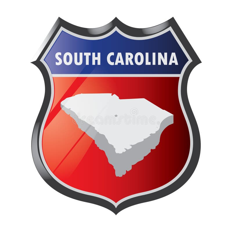 South Carolina State. Vector Illustration Decorative Design Stock ...