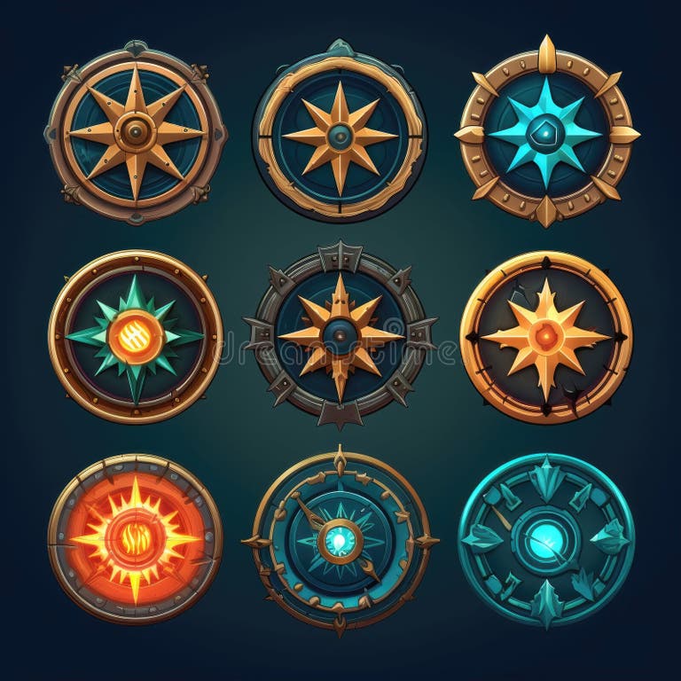 South Compass Game Ai Generated Stock Photo - Image of wind ...