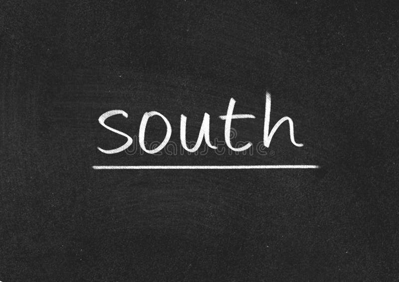 South stock image. Image of education, abstract, blackboard - 196808925