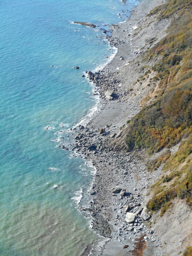 South Cornwall Coast from Above Stock Image - Image of cliff, weather ...