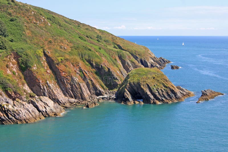 South Devon coast stock image. Image of landscape, ocean - 32795111